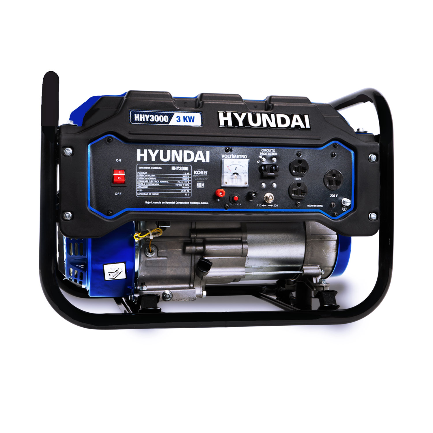 Generador Hyundai Portátil A Gasolina 3.0 Kw - Hhy3000 - Raiker