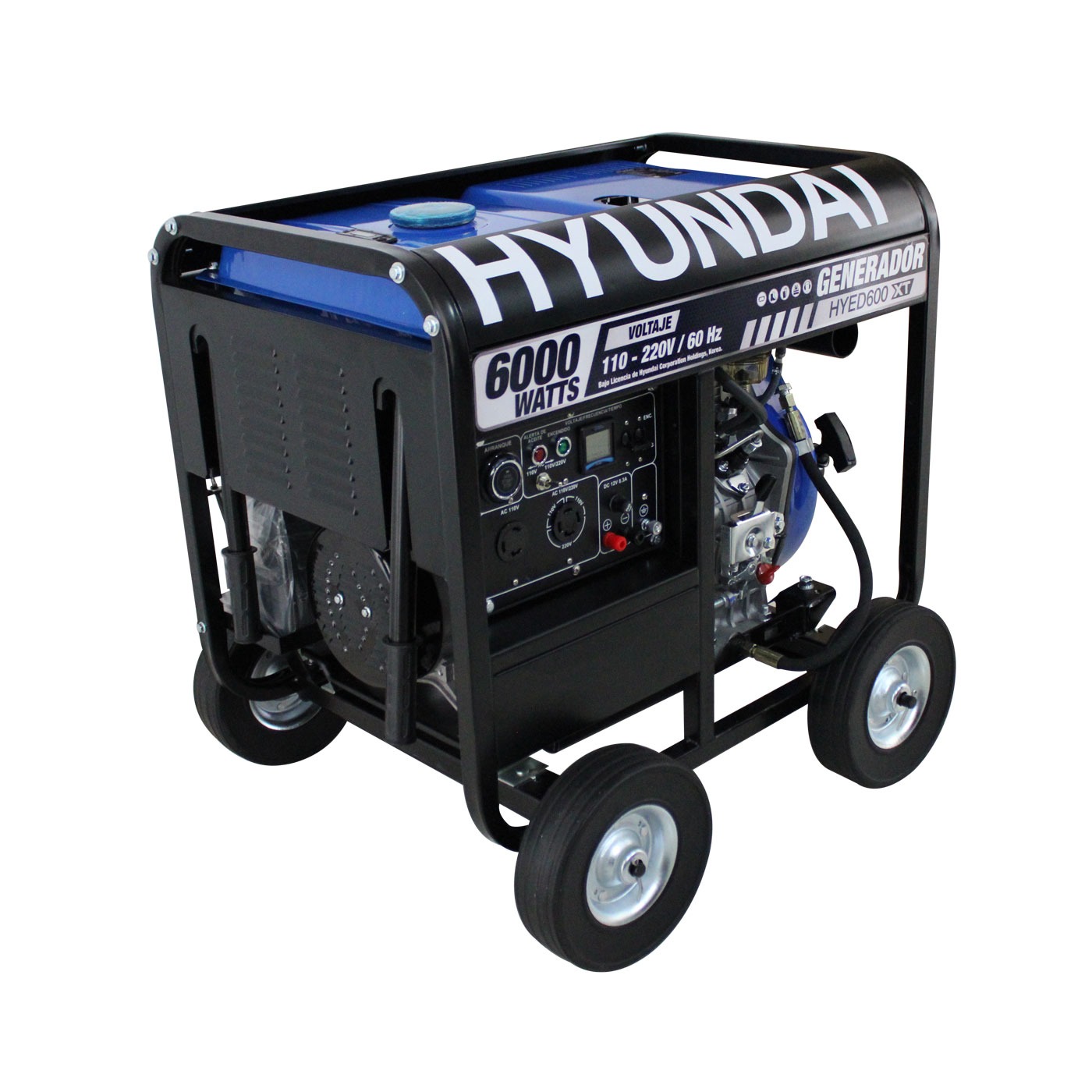 Generador Hyundai 6,000 Watts Profesional A Diésel Monofásico ...