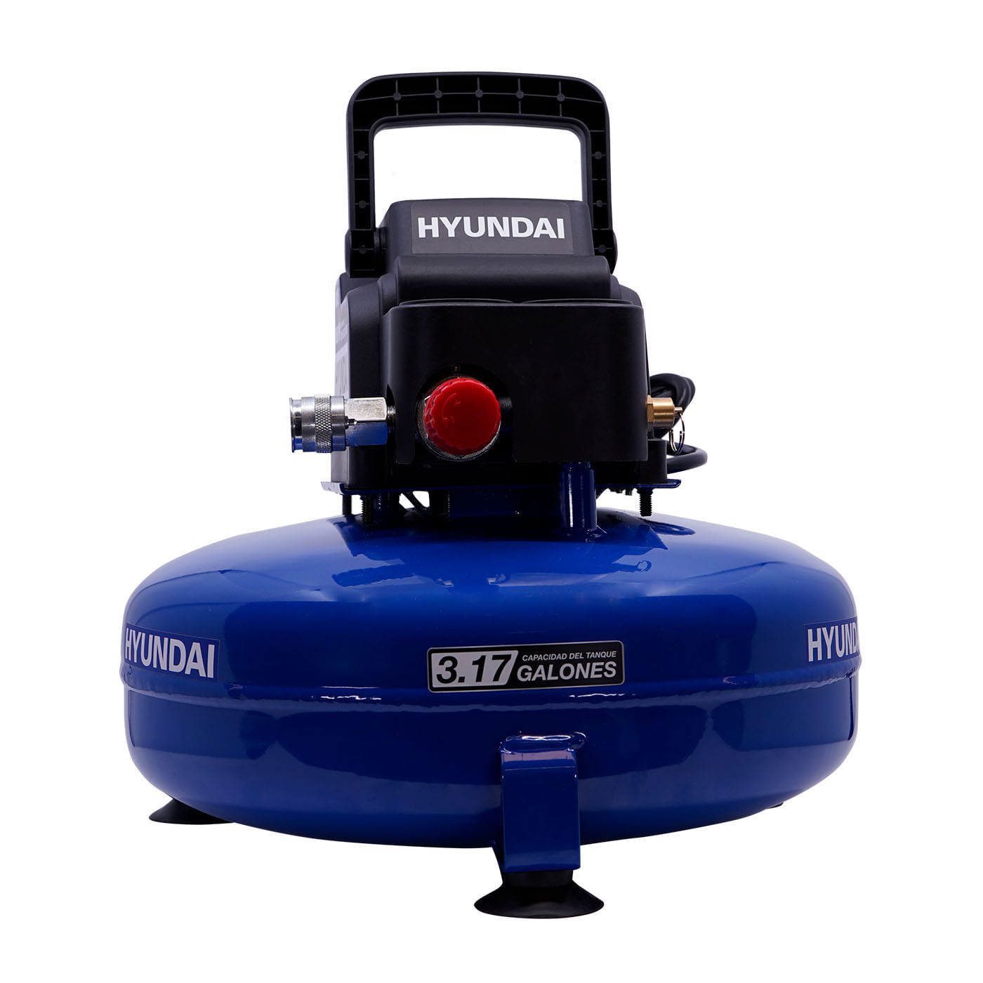 Mini Compresor De Aire Eléctrico Hyundai 12 Litros 100psi/7bar C/motor ...