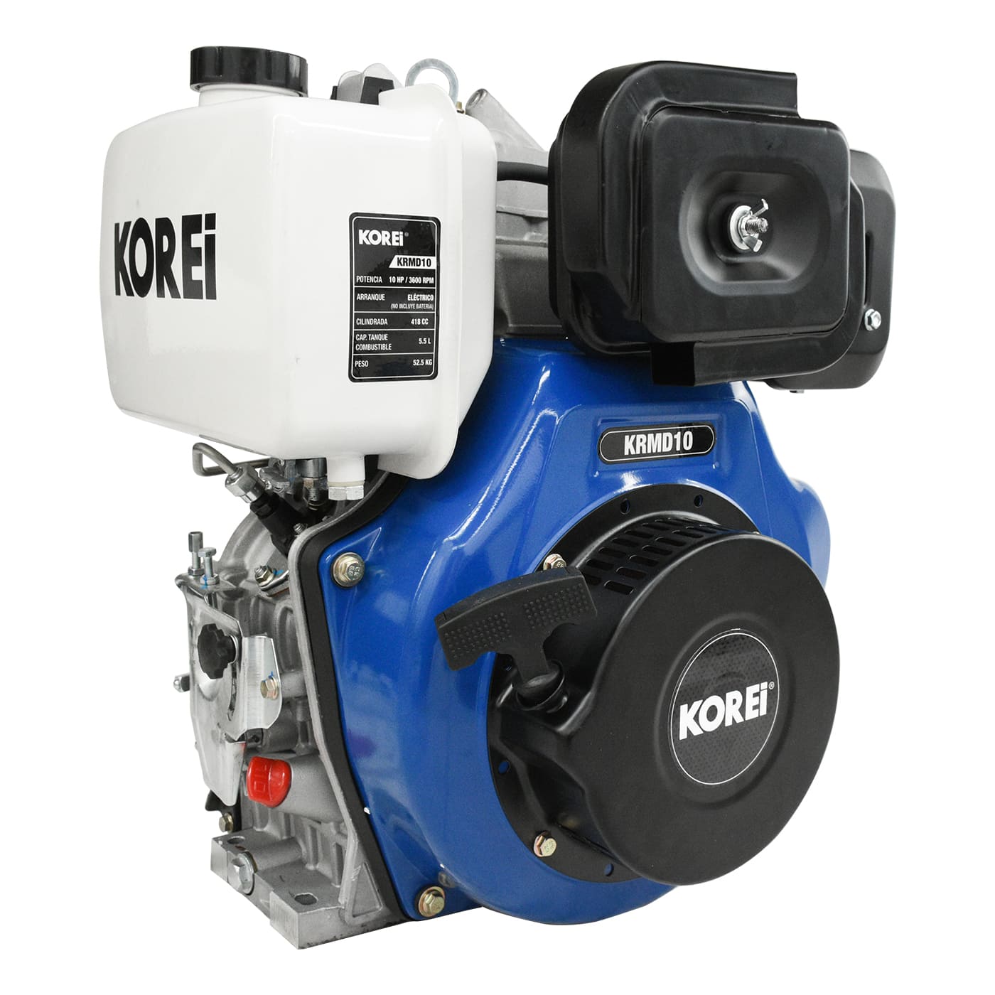 Motor Profesional Diésel Korei 10 Hp C/Arranque Eléctrico - Krmd10 - Raiker
